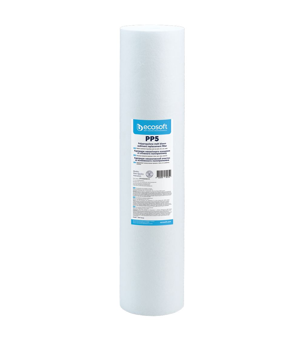 Ecosoft PP melt blown sediment filter BB20 4.5″×20″ 5 micron