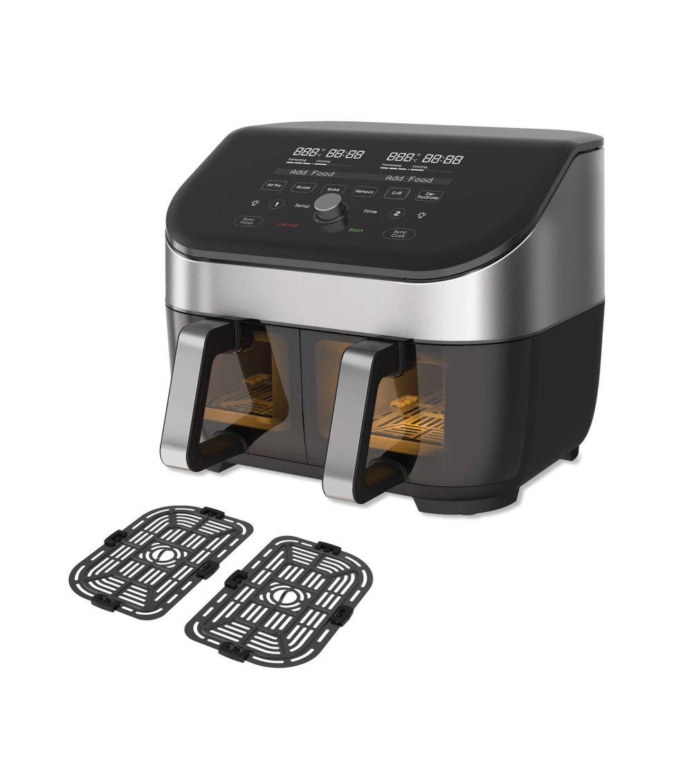 Universalus Instant Pot Vortex Plus Dual 8QT oro gruzdintuvas su ClearCook
